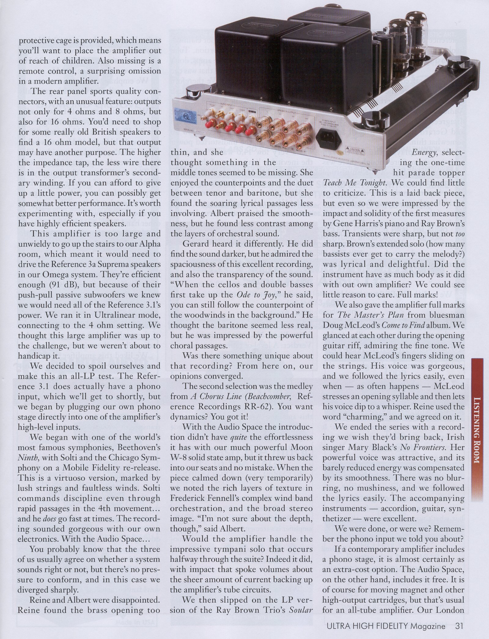 Reference 3.1 (KT88) Tube Integrated Amplifier | Charisma Audio